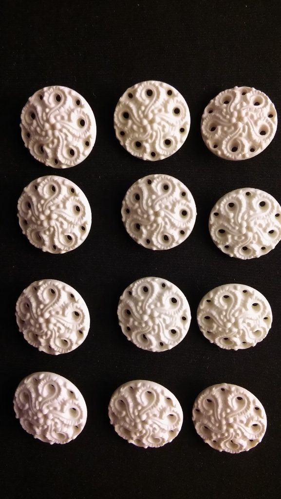 NEW- BUT-5718-26L-W – Decorative White Shank Button – Set of 10 ...